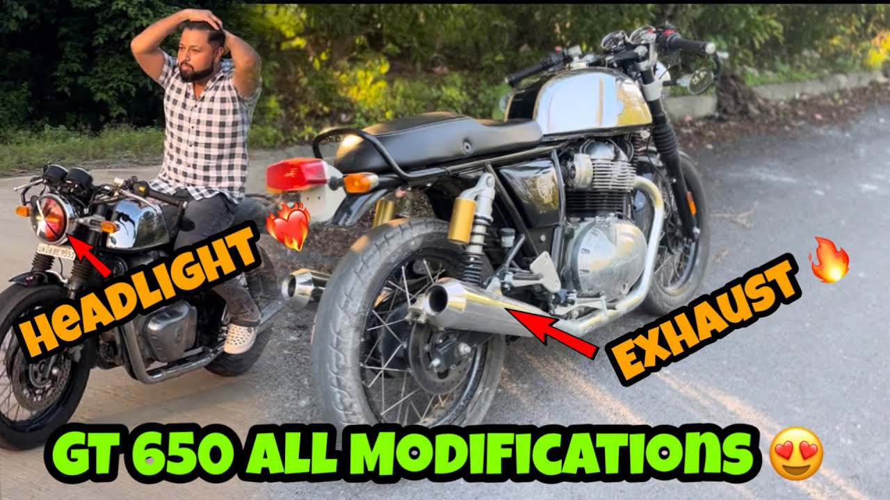 Continental GT 650 MR Clean All Modifications Details | GT 650 ...