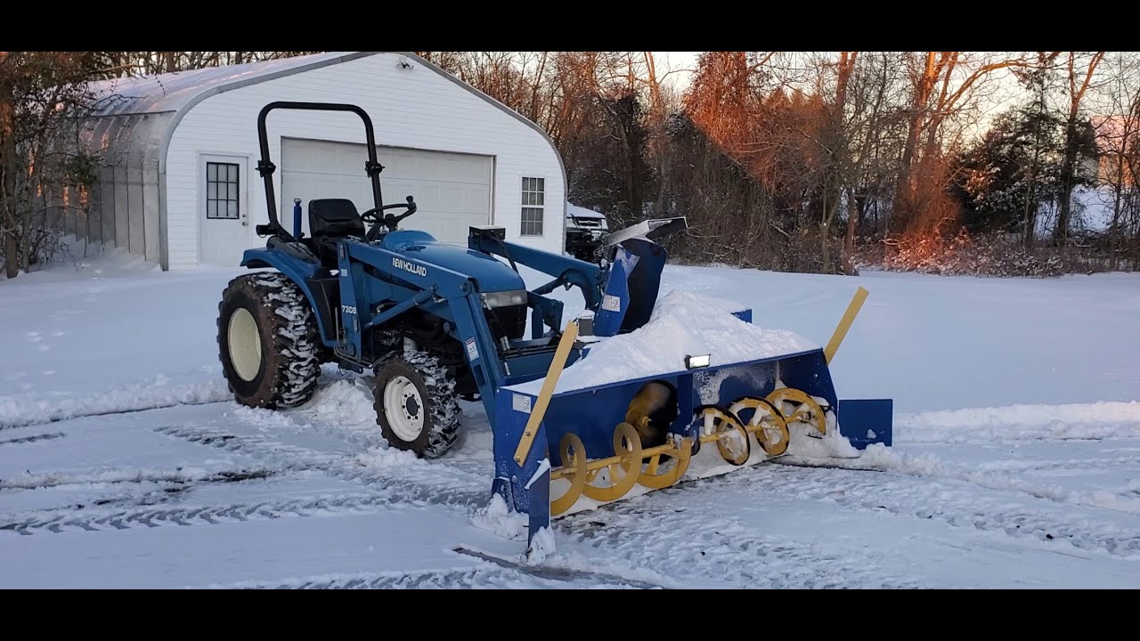 Sanderson Powersports tractor snowblower - YouTube