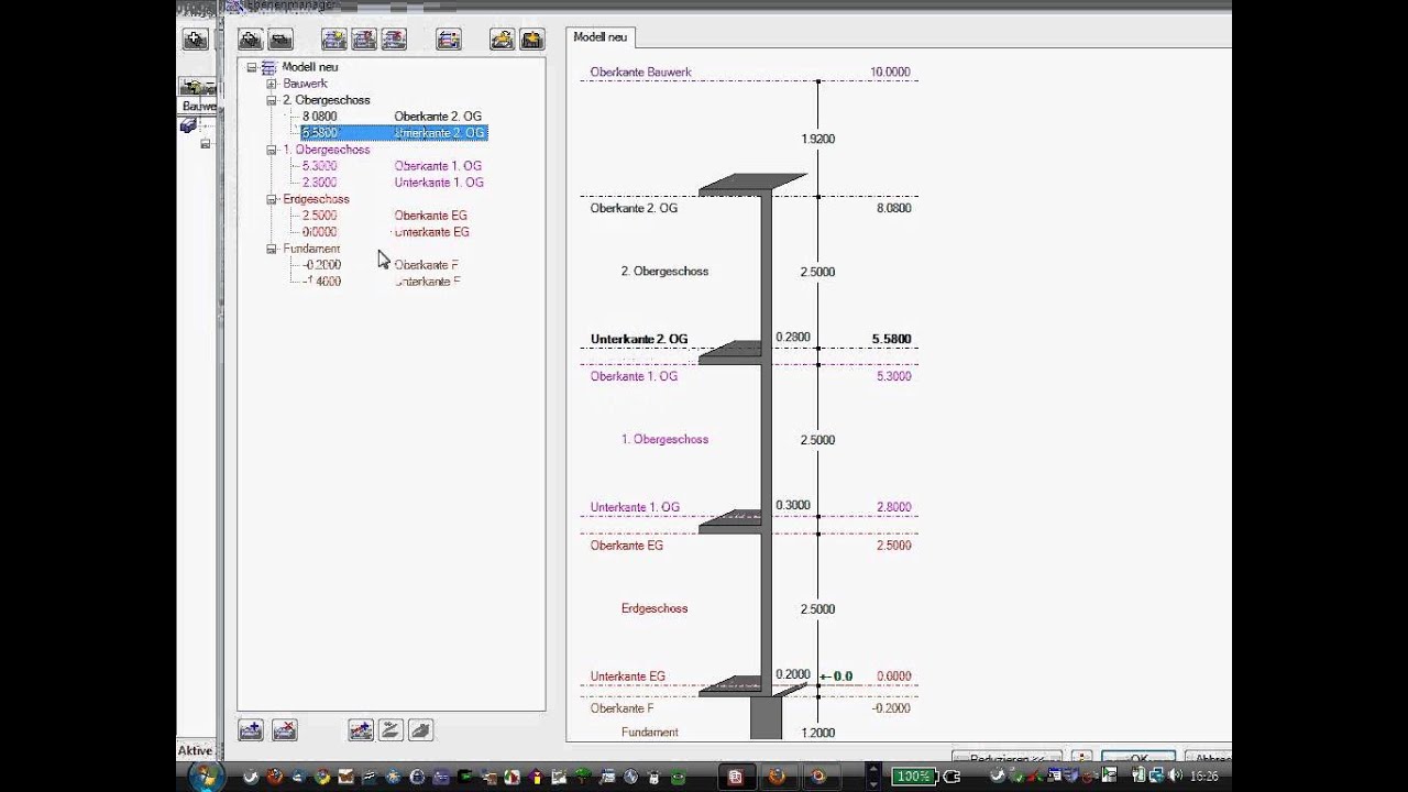 a08 allplan bauwerk 2 ebenenmodell - YouTube