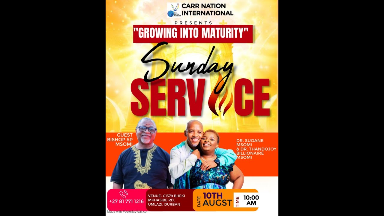 BISHOP SP MSOMI GROWING INTO MATURITY - YouTube