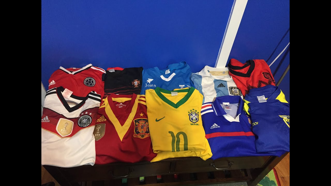 My Soccer Jerseys Collection - YouTube