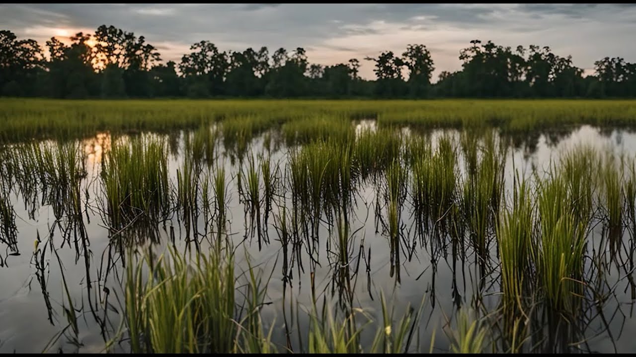 Relaxing Sleep Sounds (Swamp Sounds At Night) - Frogs, Crickets, Nature ...