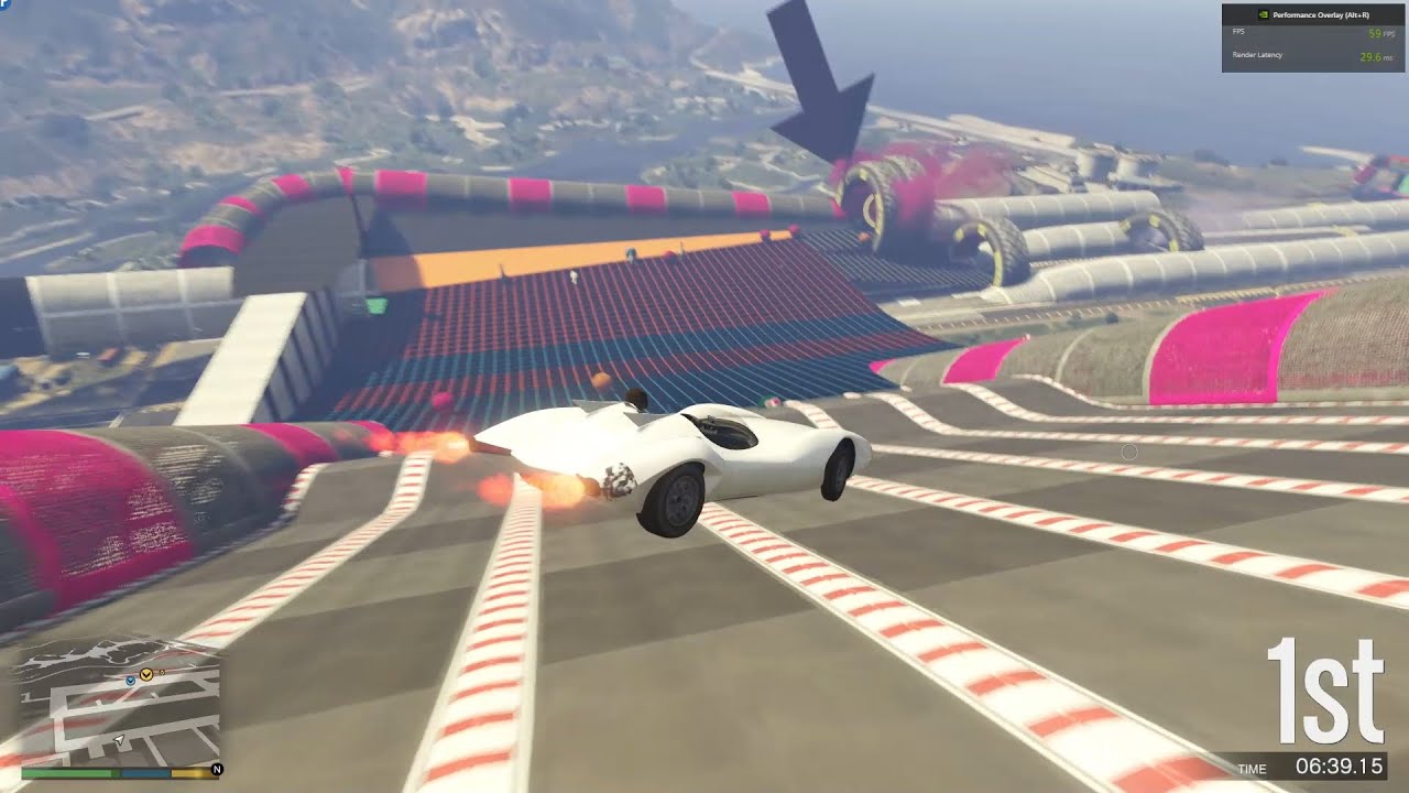 Gta 5 Online Stunt Car Racing Gameplay | AbbasPlayzGta - YouTube