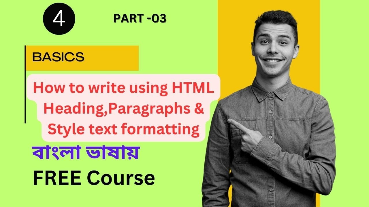 How to write an article like #BBC using HTML| part-03 |web development | #HTML | বাংলা | FREE ...