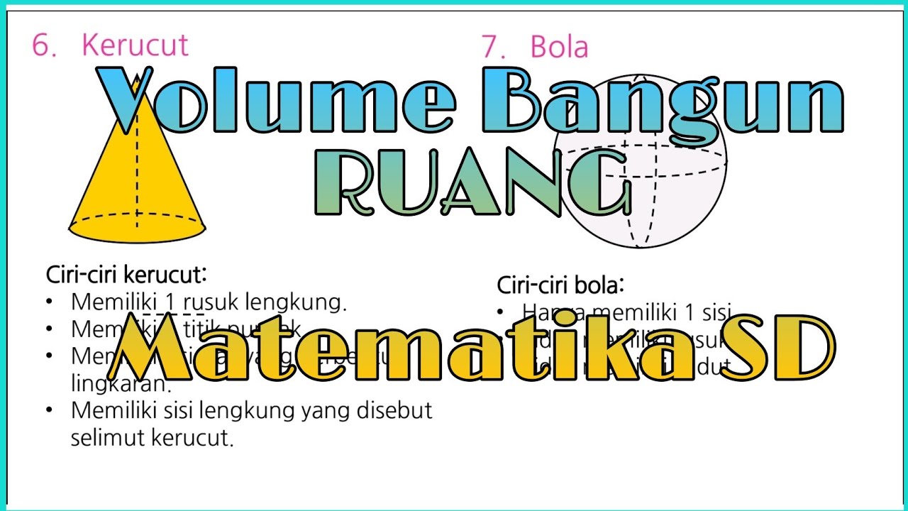Volume Bangun Ruang | Matematika SD - YouTube