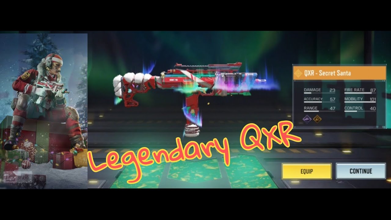 Legendary QXR Secret Santa CODM Draw | CODM | Call Of Duty Mobile - YouTube