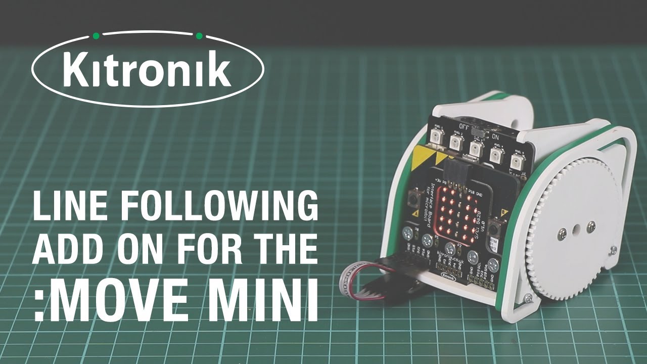 :MOVE mini for the BBC micro:bit Line Following add-on by Kitronik ...