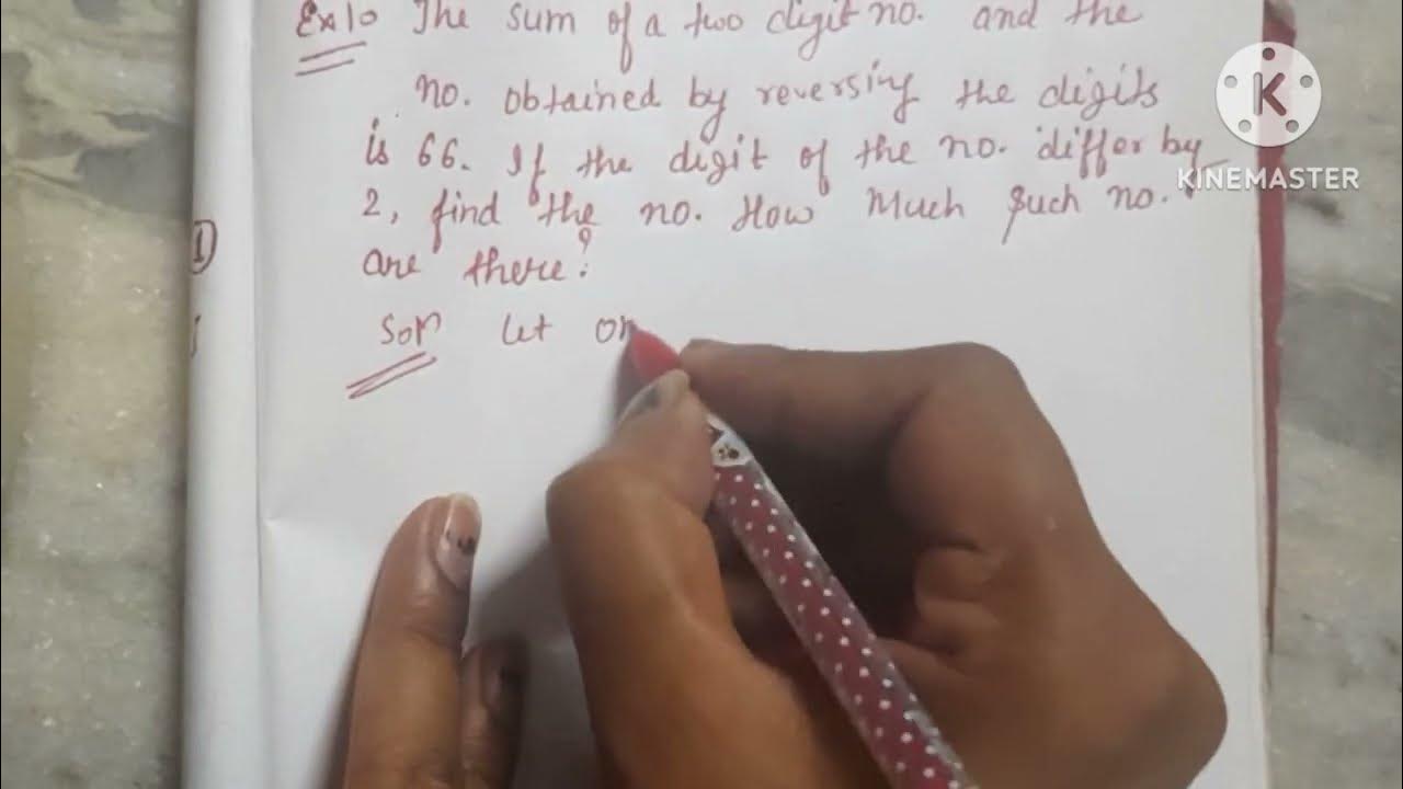 The sum of the two digit number and the number obtained by reversing ...