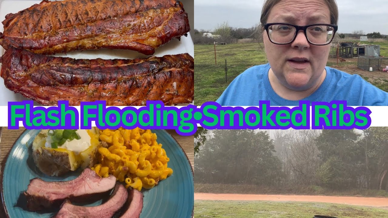 BIG RAIN 🌧️ Busy Day in the Life! SMOKED RIBS - YouTube