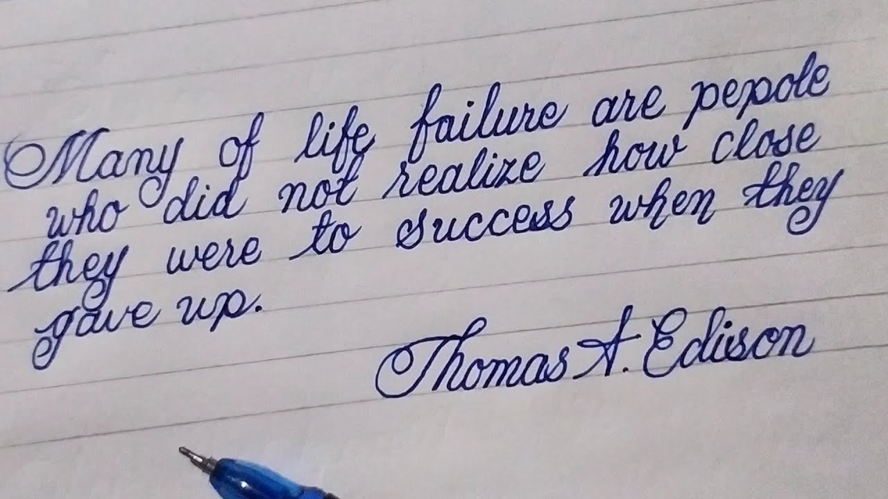 Beautiful cursive handwriting practice for beginners || cursive writing ...