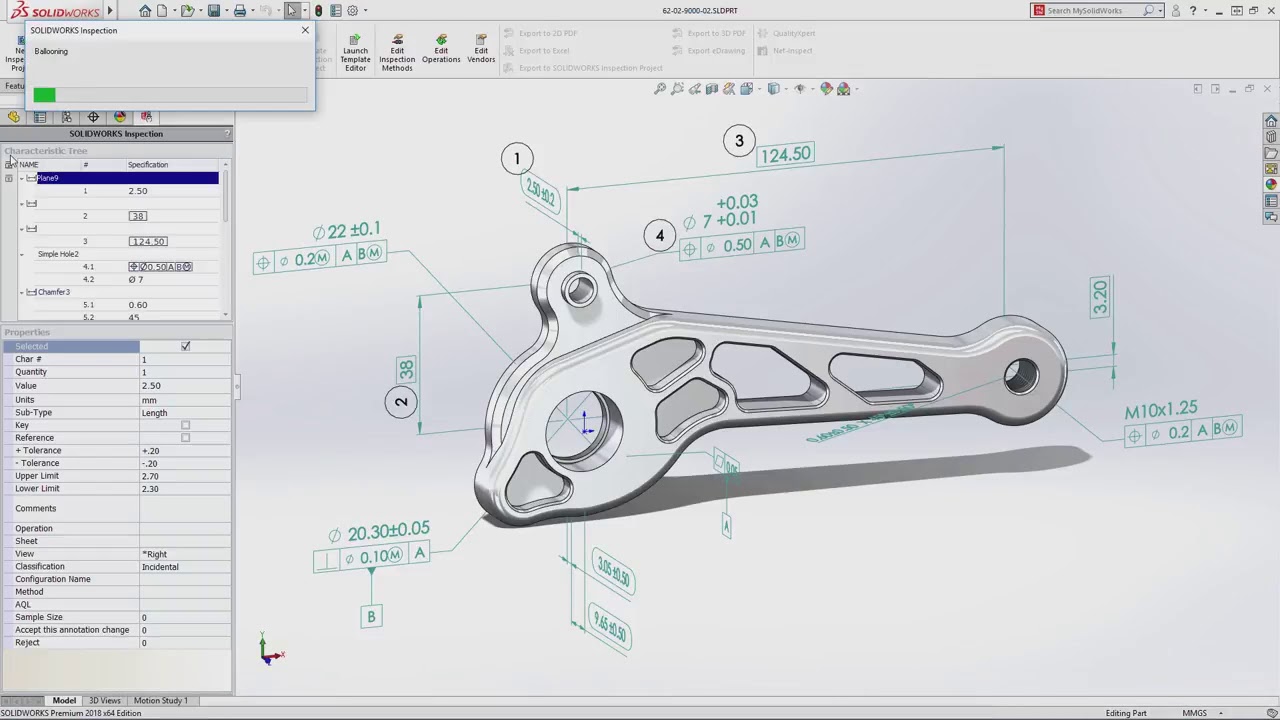 SOLIDWORKS 2018: Generate Inspection Reports Faster - YouTube