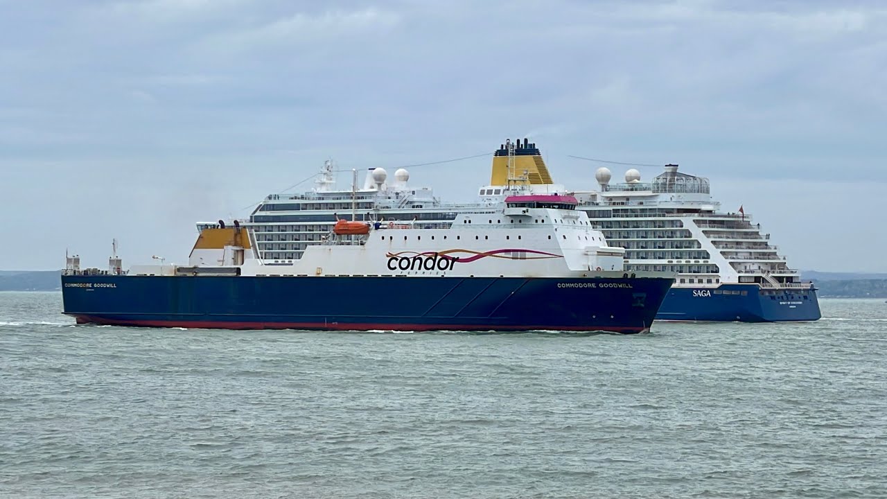 MS Spirit of Discovery Passes MV Commodore Goodwill, 8/4/24 - YouTube