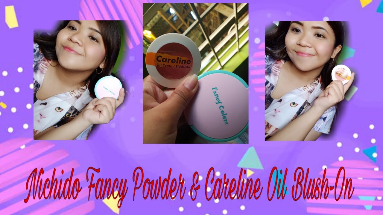 Nichido Fancy Color Pressed Powder & Careline Oil Control Blush-On ...