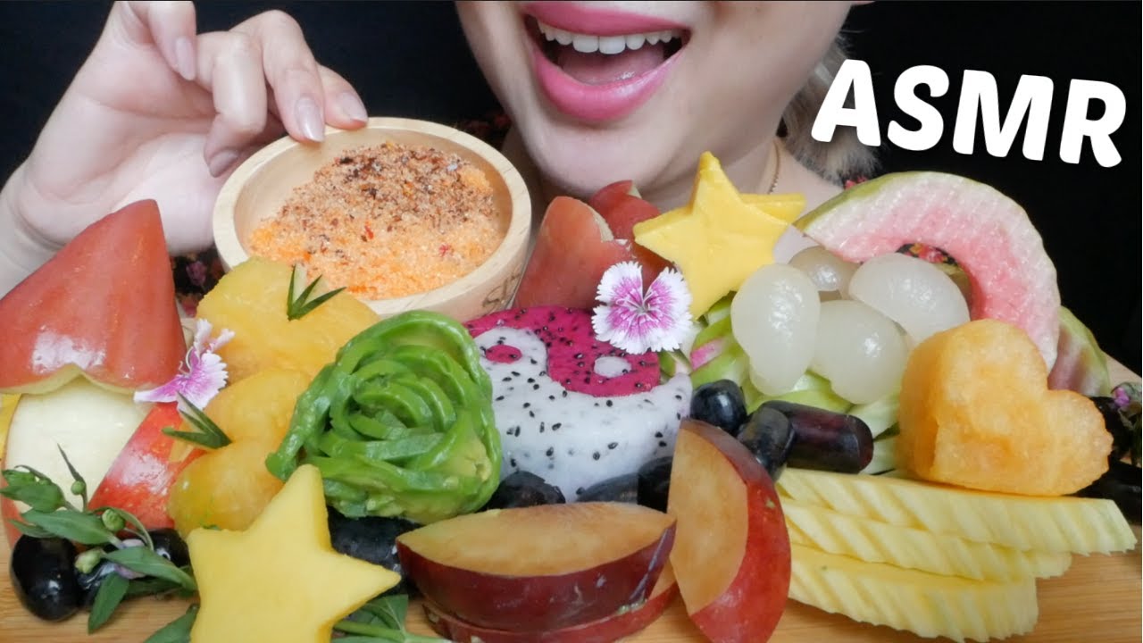 PREMIUM Deluxe Fruit BOX *ASMR No Talking Crunchy, Soft and Juicy Food ...
