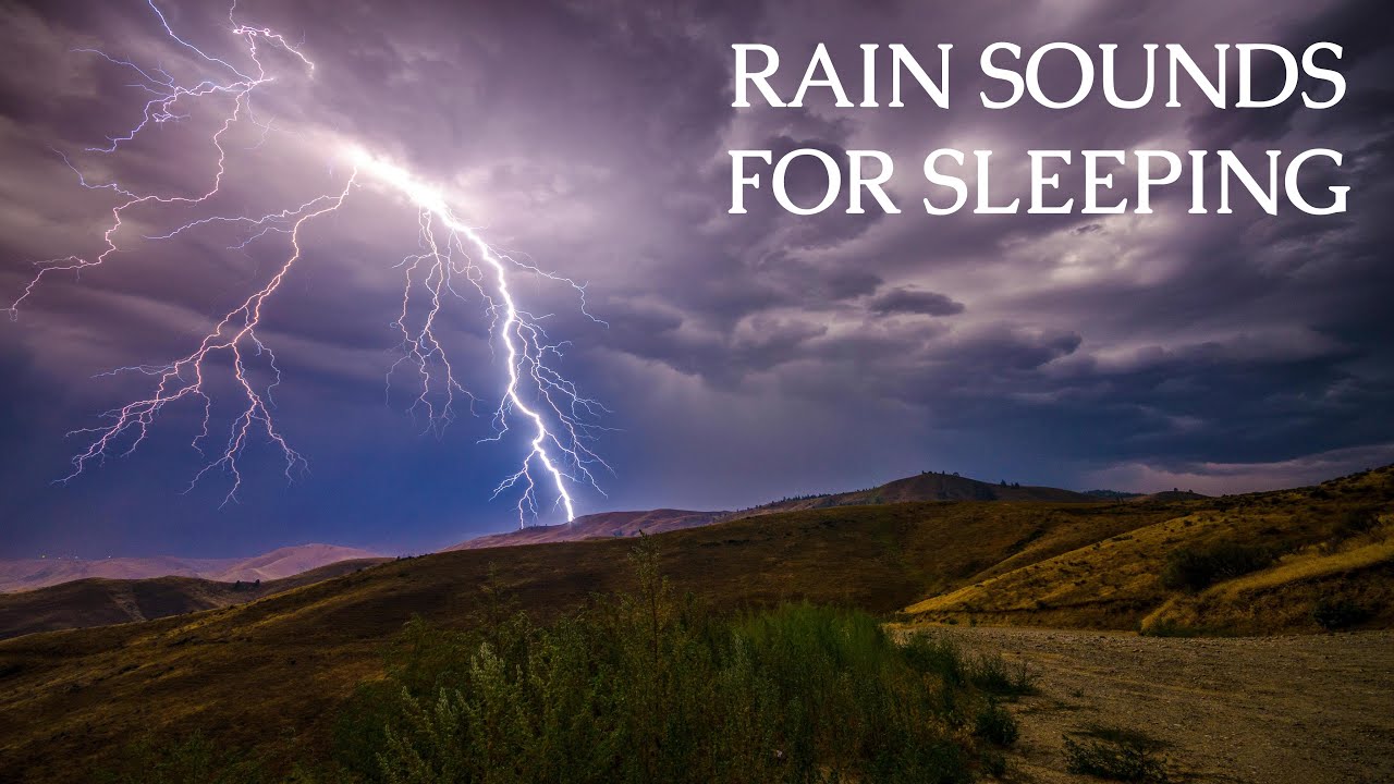 Heavy Rain Sounds for Sleeping 12 HOURS with Thunders / Natural Rain ...