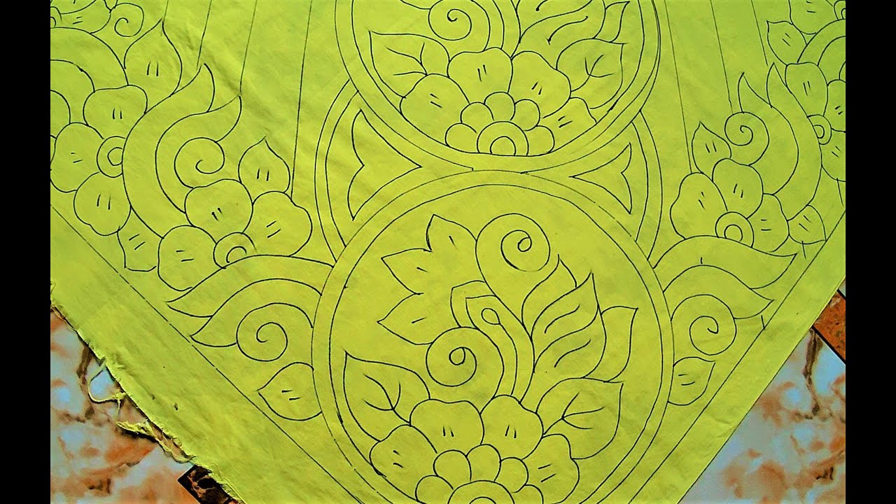 Beautiful & attractive nokshi katha design drawing || nokshi katha||how ...