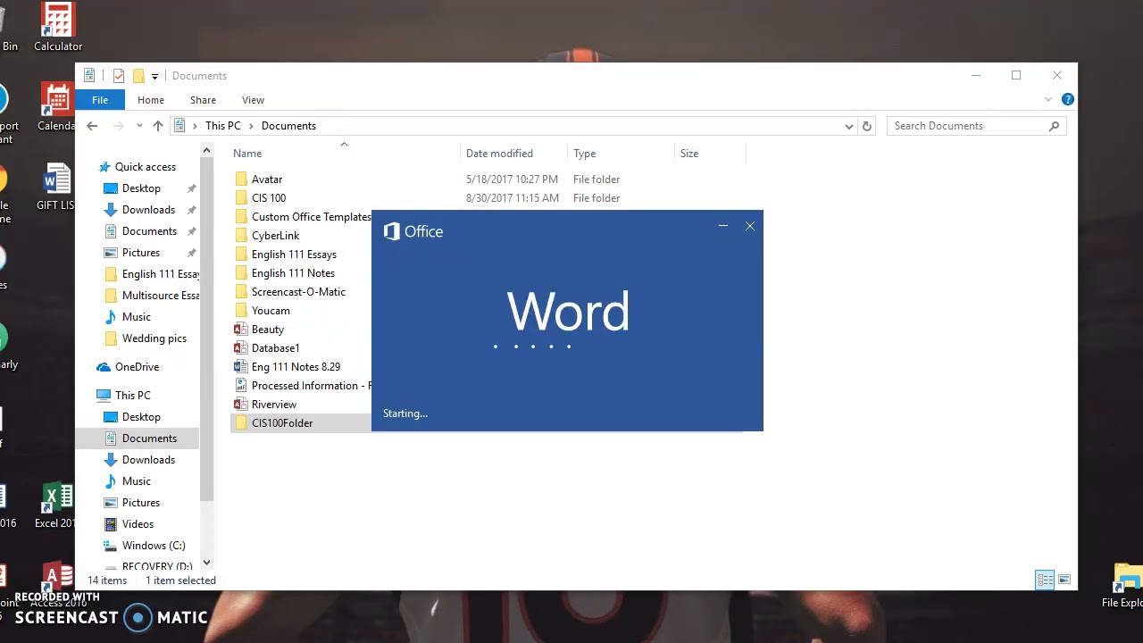 CIS 100 Computer Proficiency Assignment - YouTube