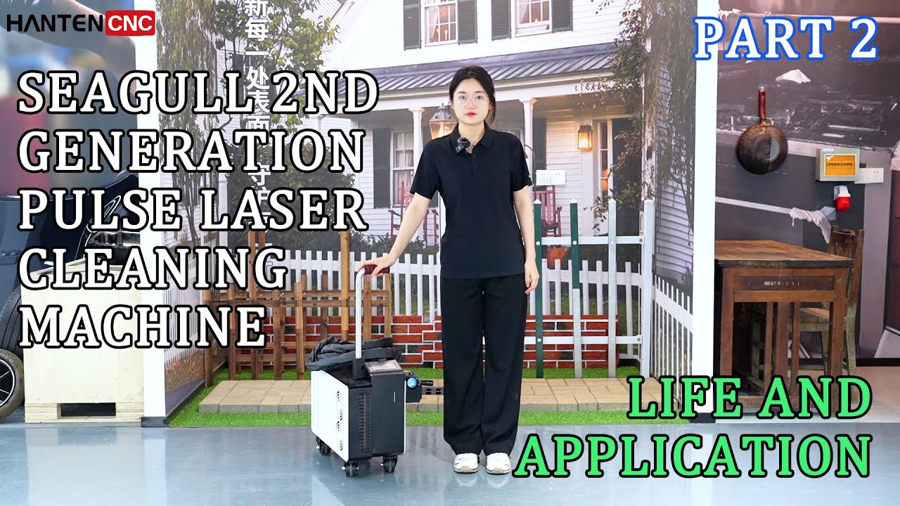 300W Seagull Gen-2 Pulsed Laser Cleaning Machine in Action Multi ...