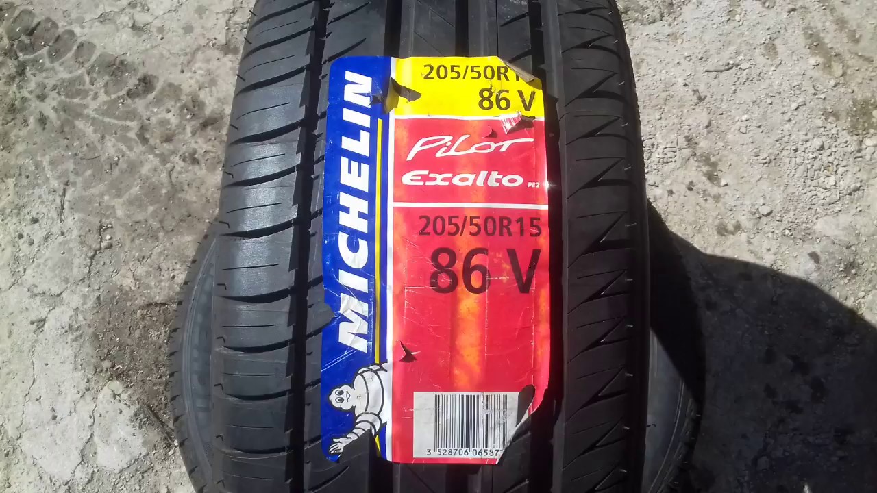 205 50 R15 86V Michelin Pilot Exalto PE2 Italy 240 A A - YouTube