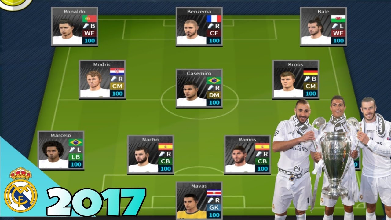 I built Real madrid team 2017🔥|Real madrid 2017 is the best team and ...