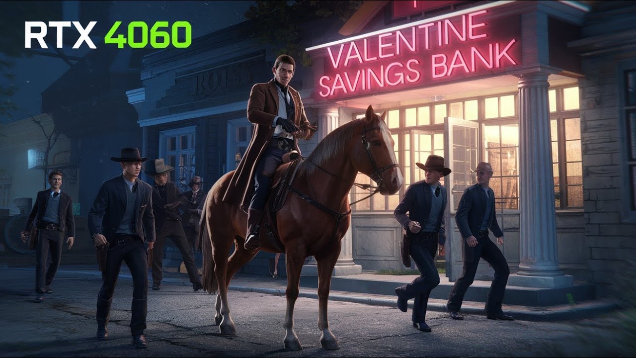 Enter Valentine Savings Bank at Night in Red Dead Redemption 2 RDR2 Go ...