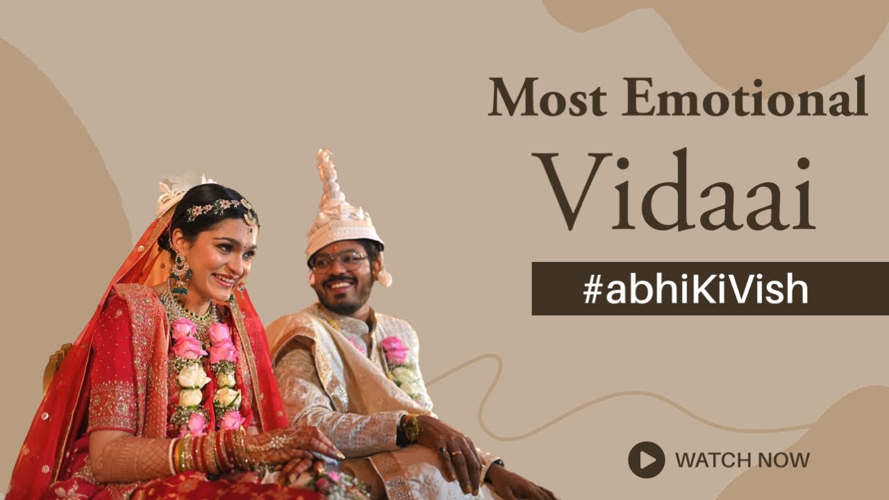 Vishi’s Vidai: Touching Moments and Farewell Wishes #vidai #emotional # ...
