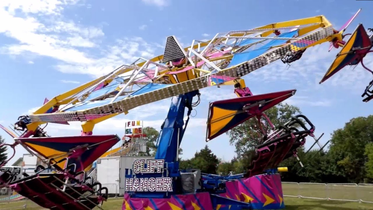 Cliff Hanger Ride at the Kenosha County Fair 2023 - YouTube