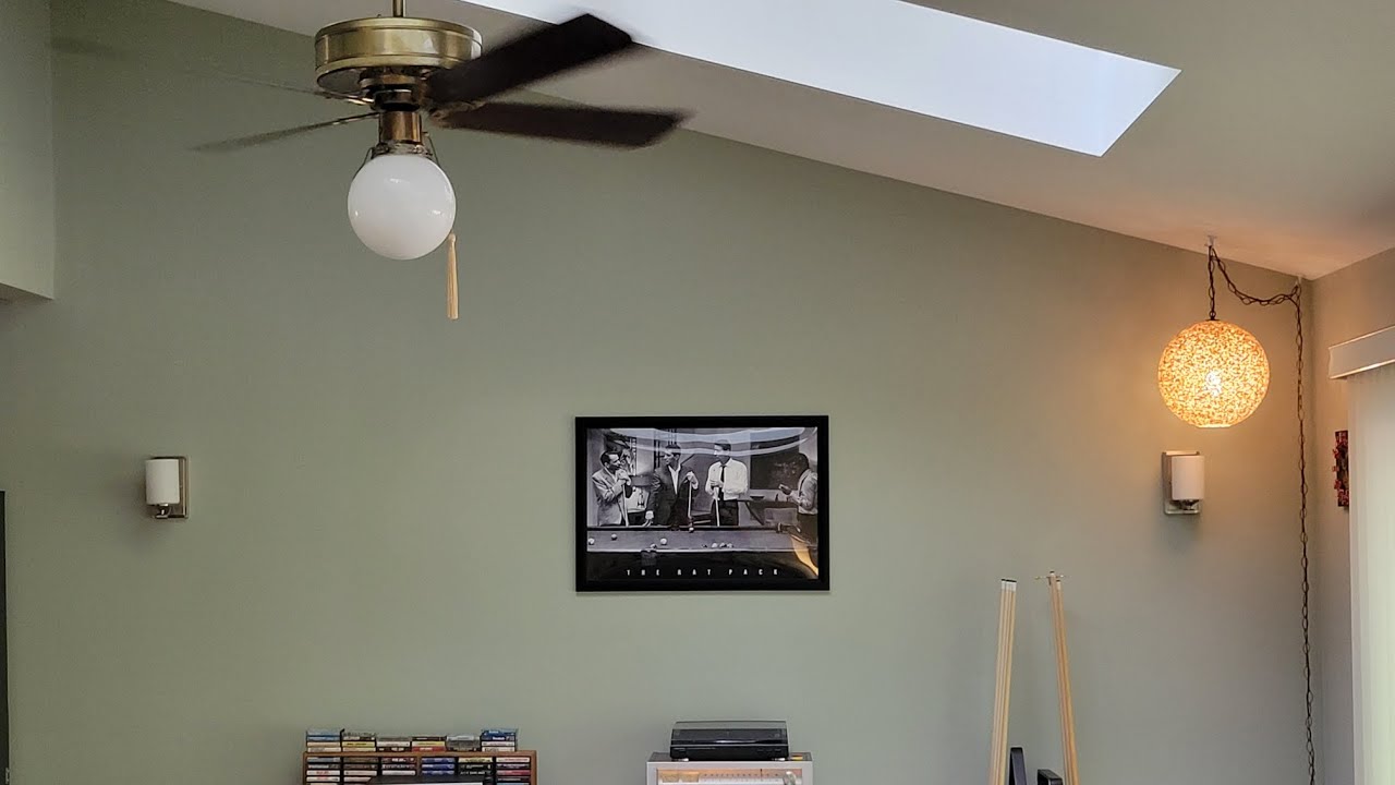 National Ceiling Fan Day 9/18/24 current ceiling fan install tour - YouTube