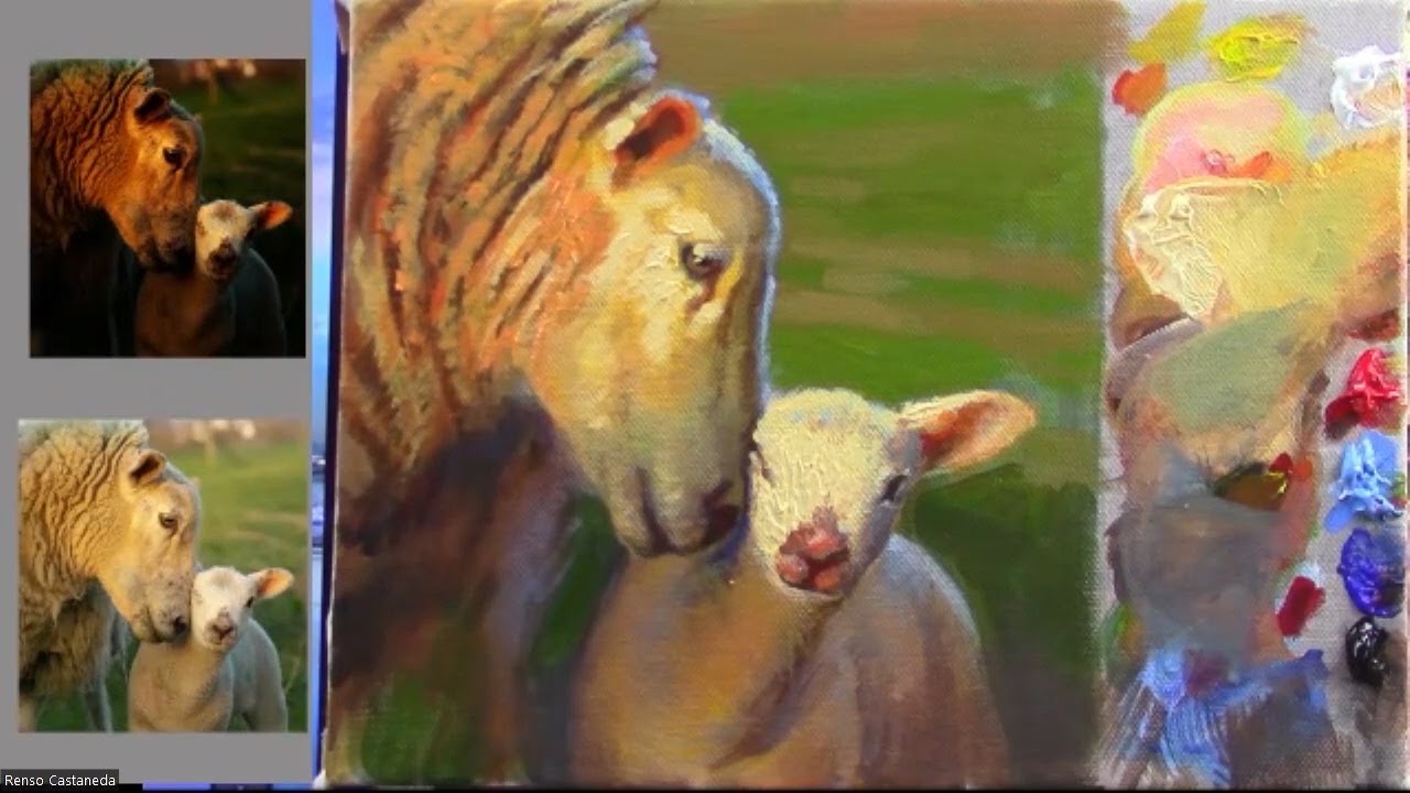 How to paint animals with acrylics - YouTube