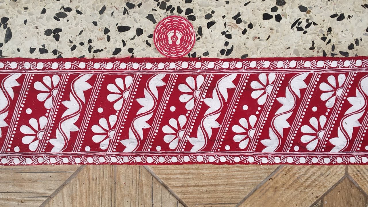 Easy deli design for diwali/kumauni aipan design #ऐपण #aipandesign # ...