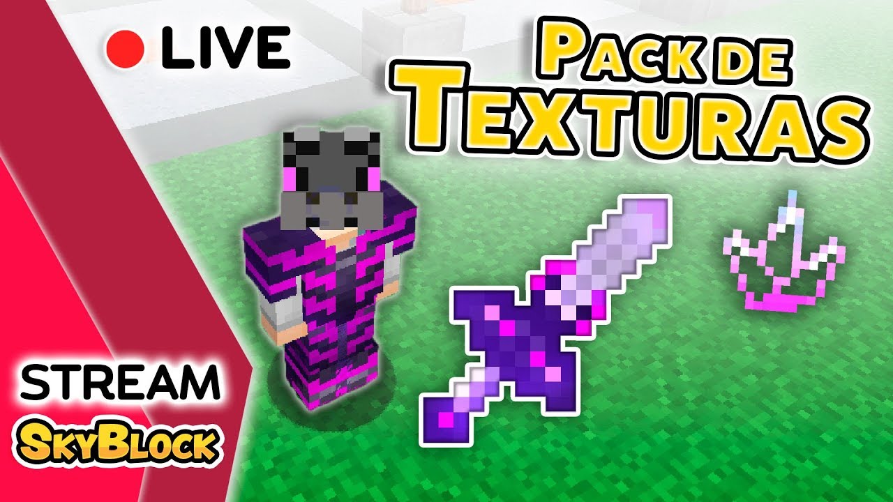 Pruebo pack de texturas y shaders en Hypixel Skyblock - YouTube