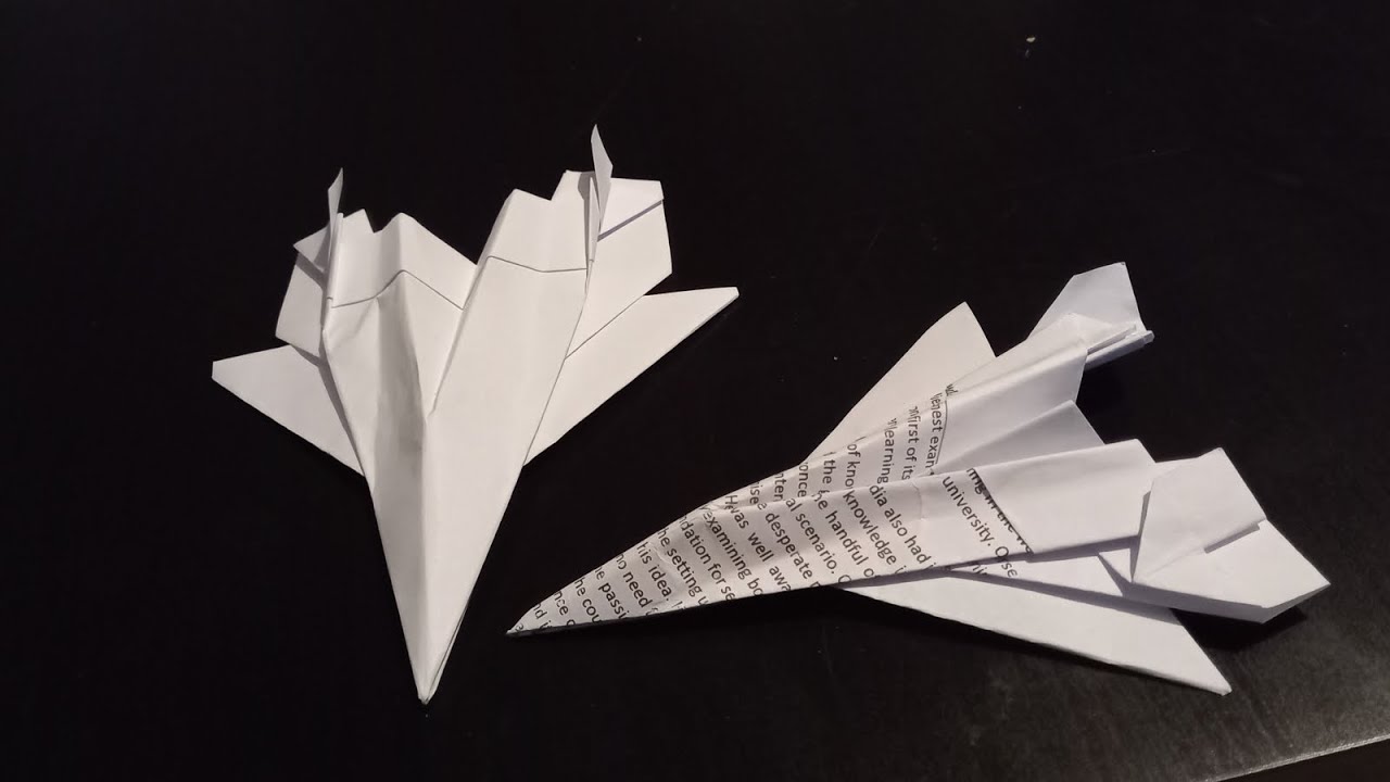 Origami facile F-22 RAPTOR - les Tutos de Carm - YouTube
