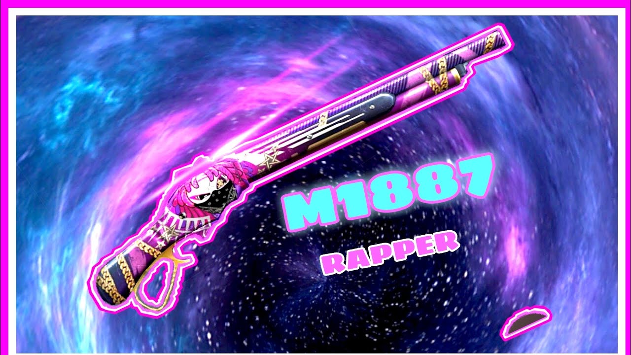 Free Fire m1887 RAPPER gun skin game play /free fire new event rapper ...