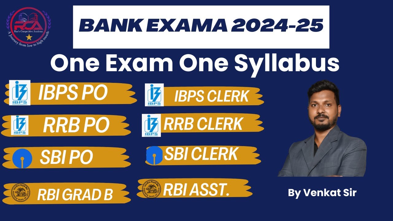 Bank Exam Syllabus 2024 |Bank Exam Syllabus |IBPS PO,SBI PO,SBI CLERK ...