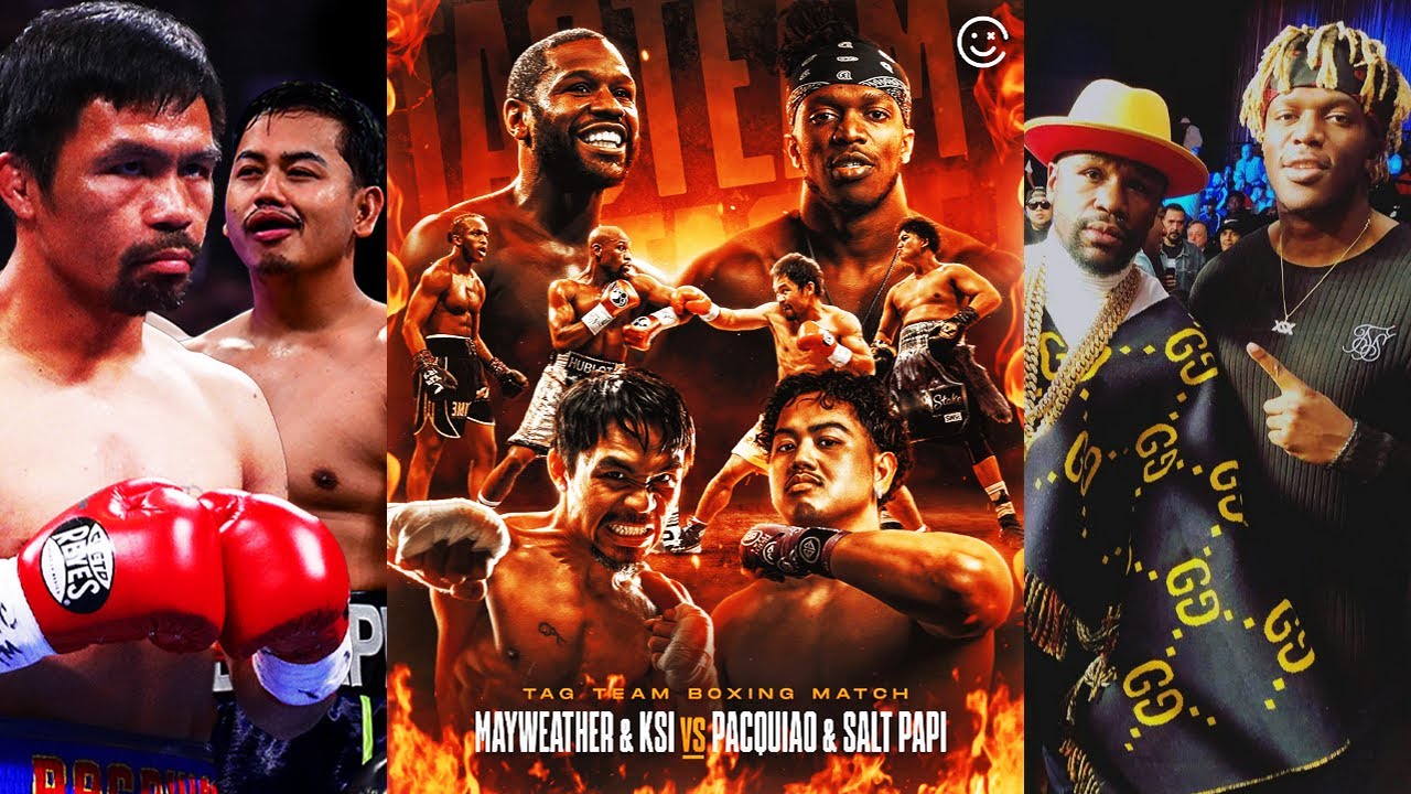 (BREAKING NEWS) KSI x Mayweather VS Salt Papi x Pacquiao LEAKED Plan ...