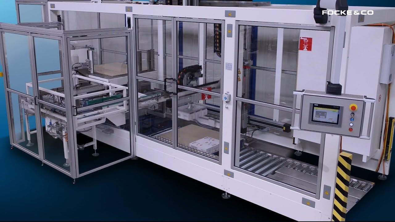 FOCKE Palletizer (Hygiene & Tissue / Food & Consumer) - YouTube