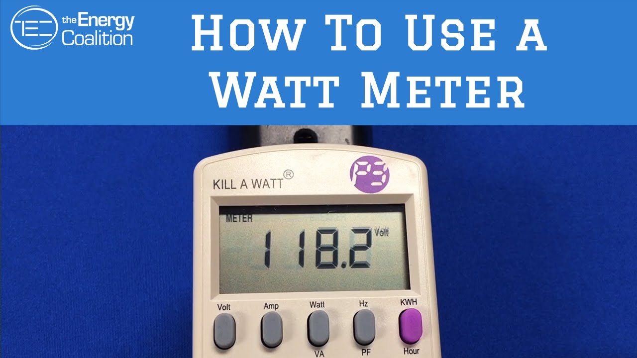 How to Use a Wattmeter - YouTube