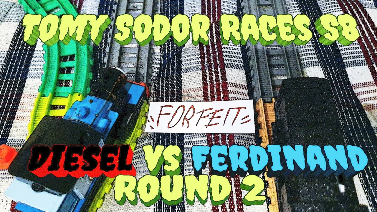 Tomy Sodor Races: Diesel vs Ferdinand S8 Round 2, Race 5! - YouTube
