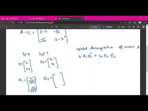 STA680: Positive Definite and Square Root Matrices - YouTube