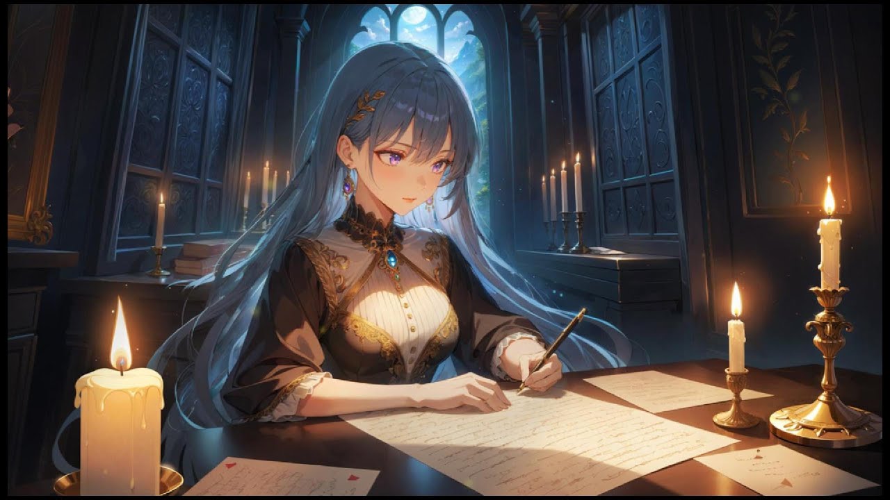 haunted writing room | dark lofi beats for focus - YouTube