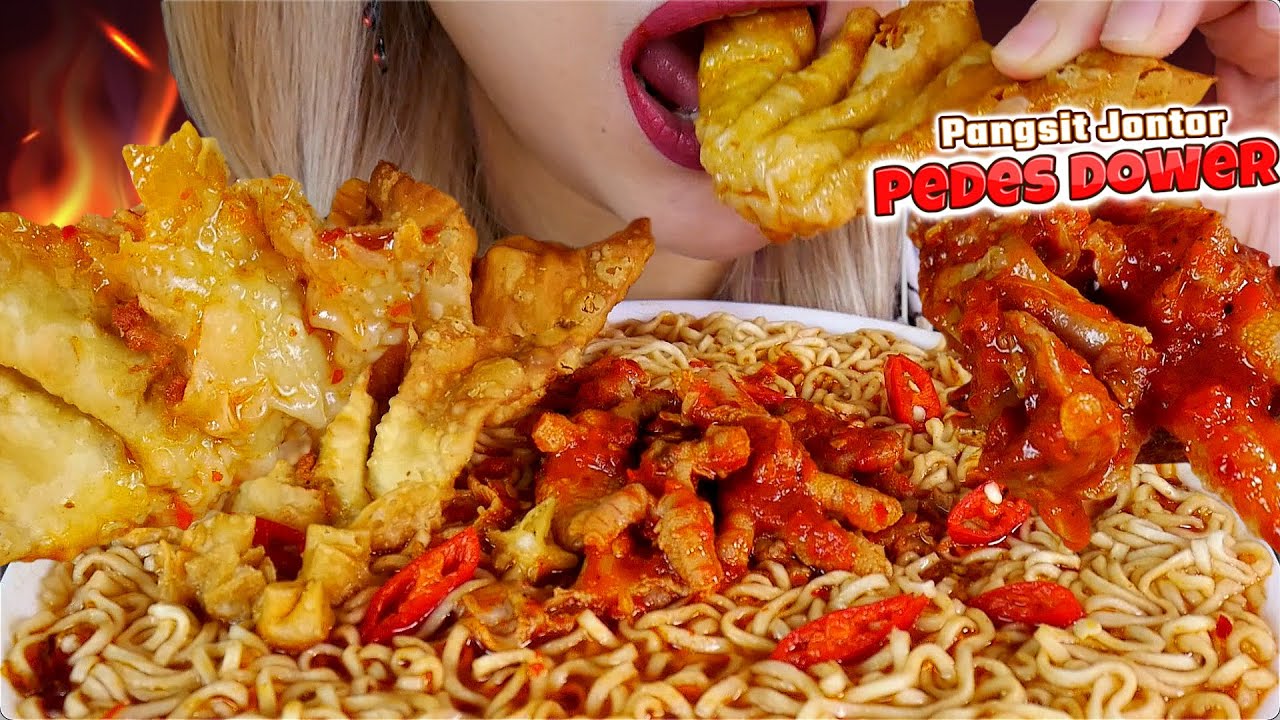 BIBIR AUTO DOWER🔥 ASMR POPMIE PEDES DOWER PANGSIT JONTOR CEKER MERCON🥵 ...