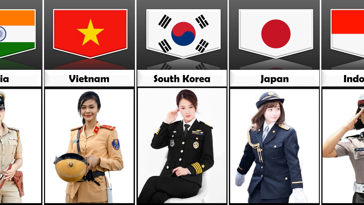 Female Police Uniform From Different Countries - YouTube