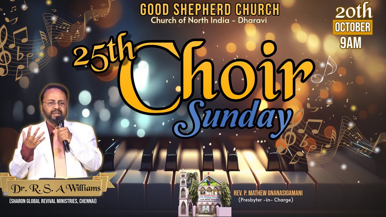Choir Sunday Service - (20-10-2024) | Dr. R.S.A. Williams | Good ...