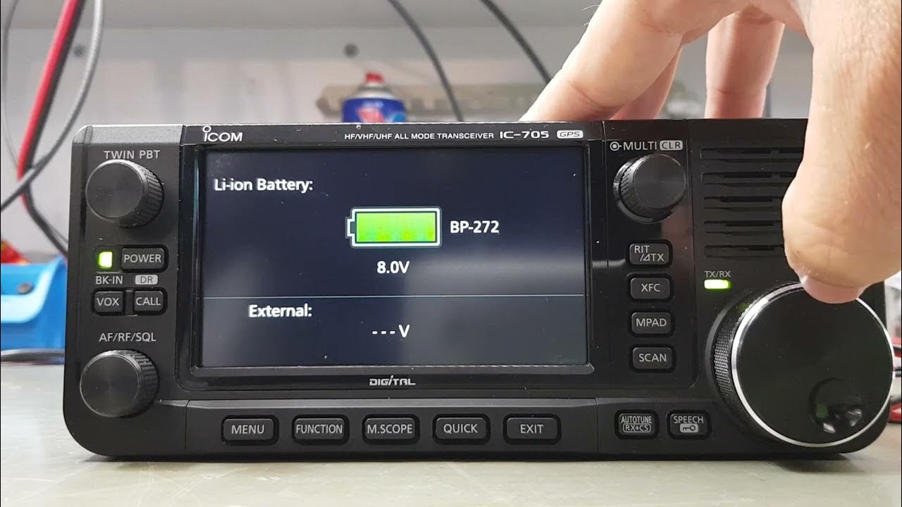 ICOM IC-705 SOFTWARE AND HARDWARE FULL RESET - YouTube