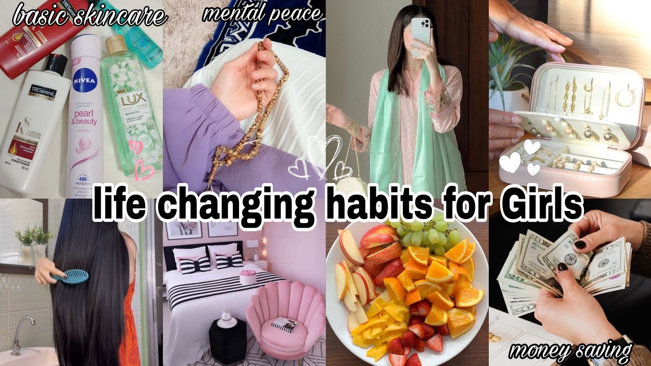 8 Good and Healthy Habits for Girls to Change Life🎀💐 | How to live ...