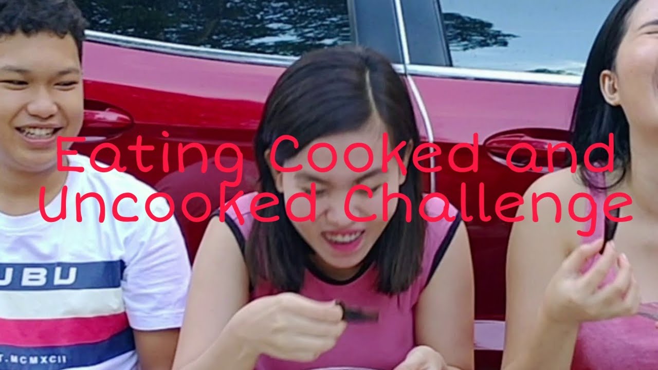 EATING COOKED AND UNCOOKED FOOD CHALLENGE - YouTube