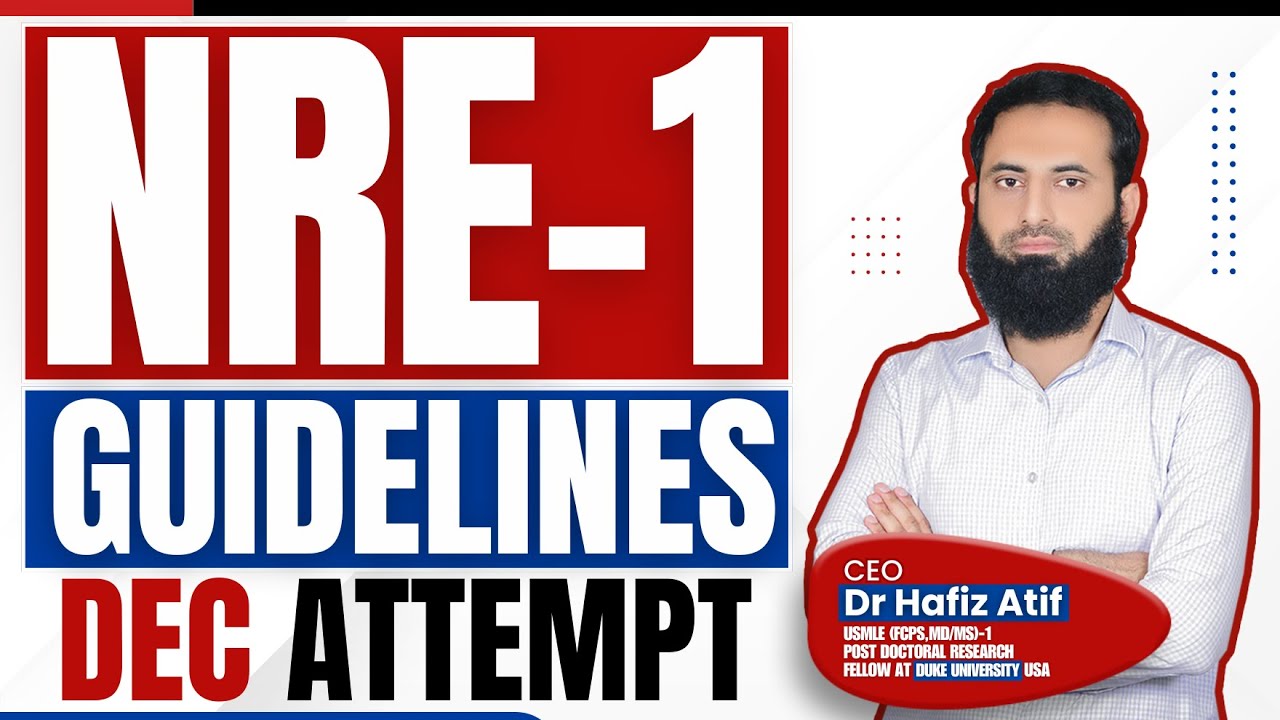 NRE-1 DECEMBER ATTEMPT GUIDELINES WEBINAR BY FIRST AID MADE EASY ...
