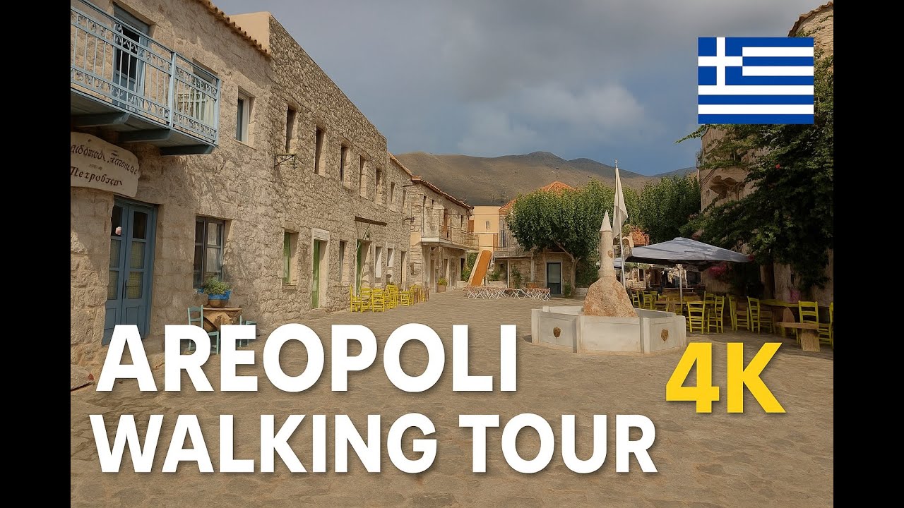 Areopoli Walking Tour 🇬🇷 | 4K UHD | Stone Village of Mani, Greece - YouTube