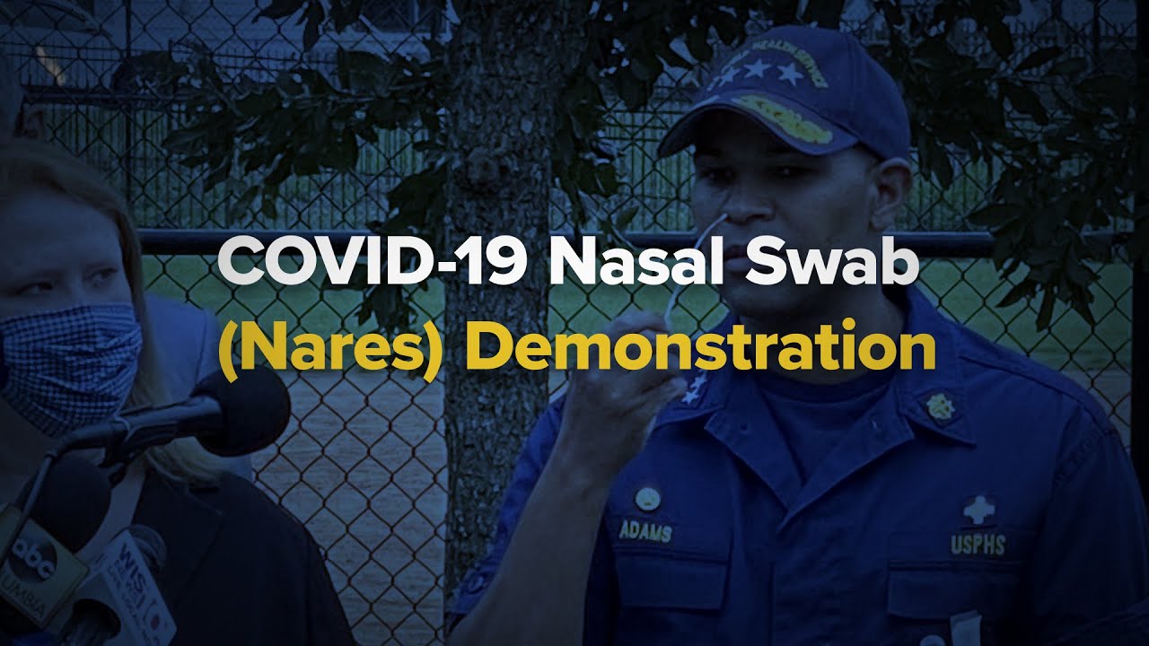 COVID-19 Nasal Swab Nares Demonstration - YouTube
