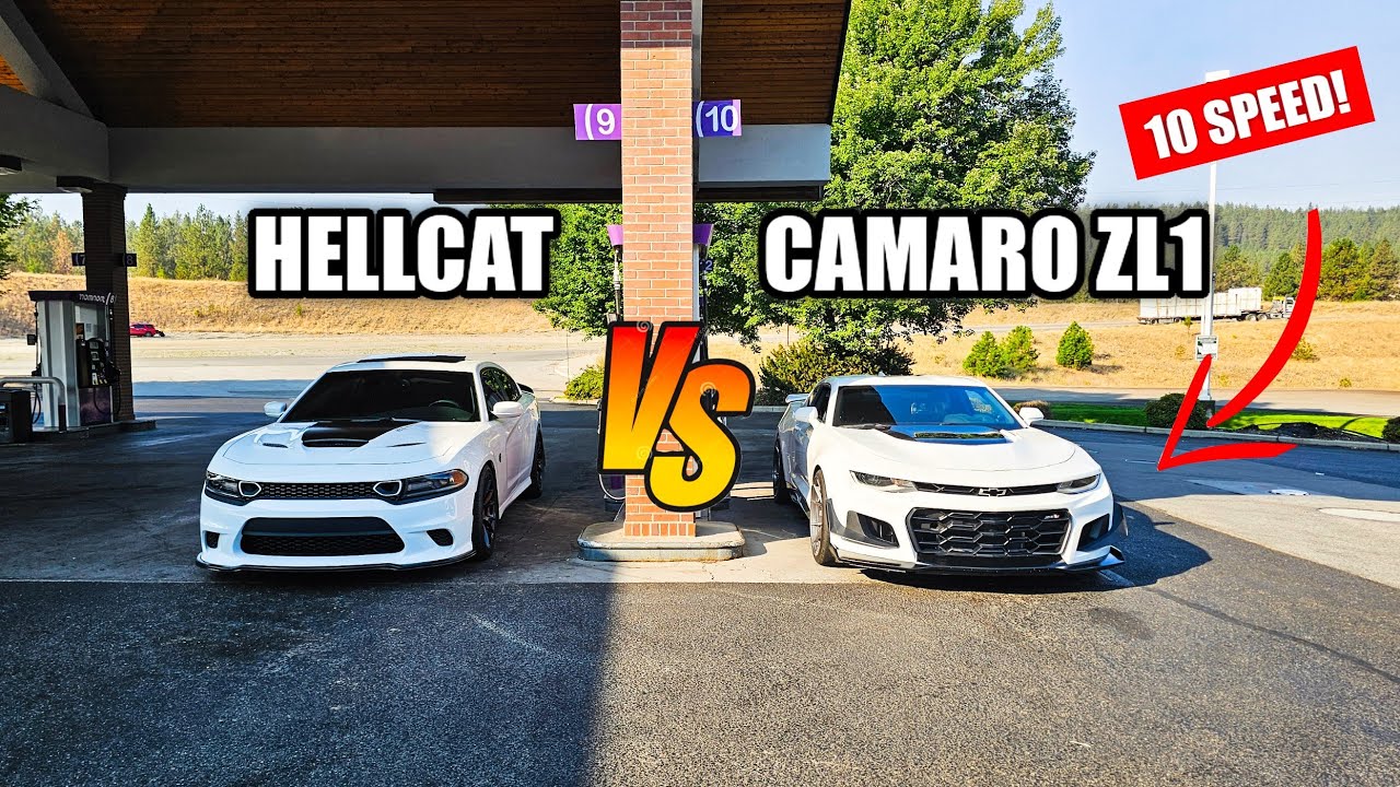2015 Charger Hellcat Challenges 2018 Camaro ZL1 10 Speed and 2017 ...